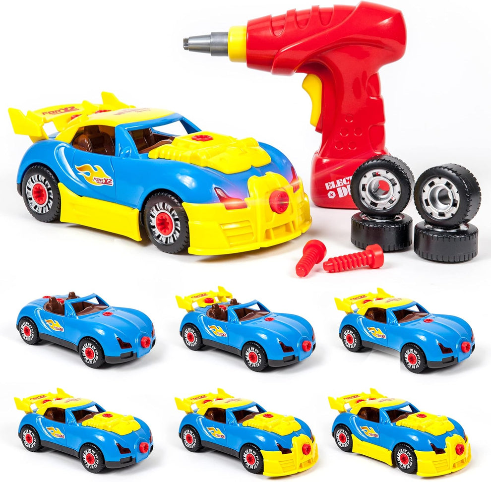 PicassoTiles Race Car Set: Build & Play 2-in-1 Kit – GearMustHave
