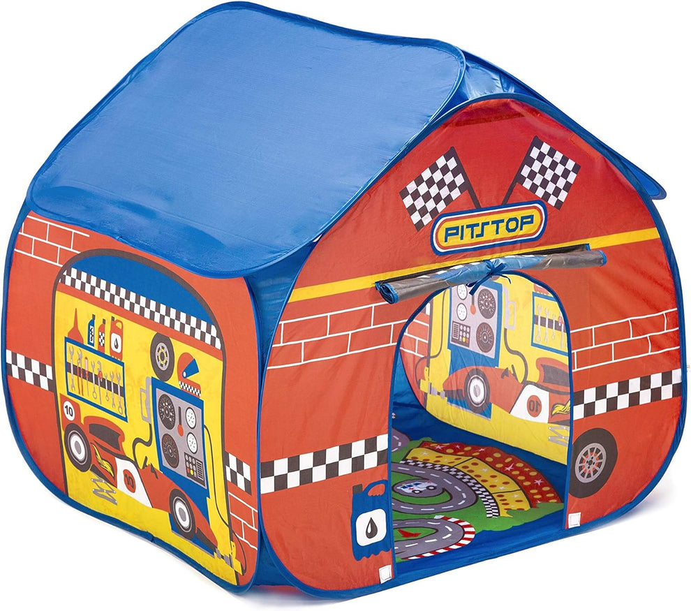 Race Car Pit Stop Tent - Interactive Playhouse for Kids – GearMustHave