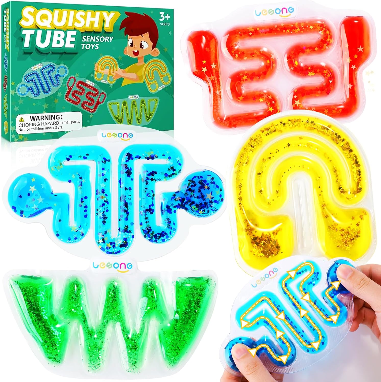 Squeeze Sensory Tube for Calm: Squishy Fidget Toy – GearMustHave