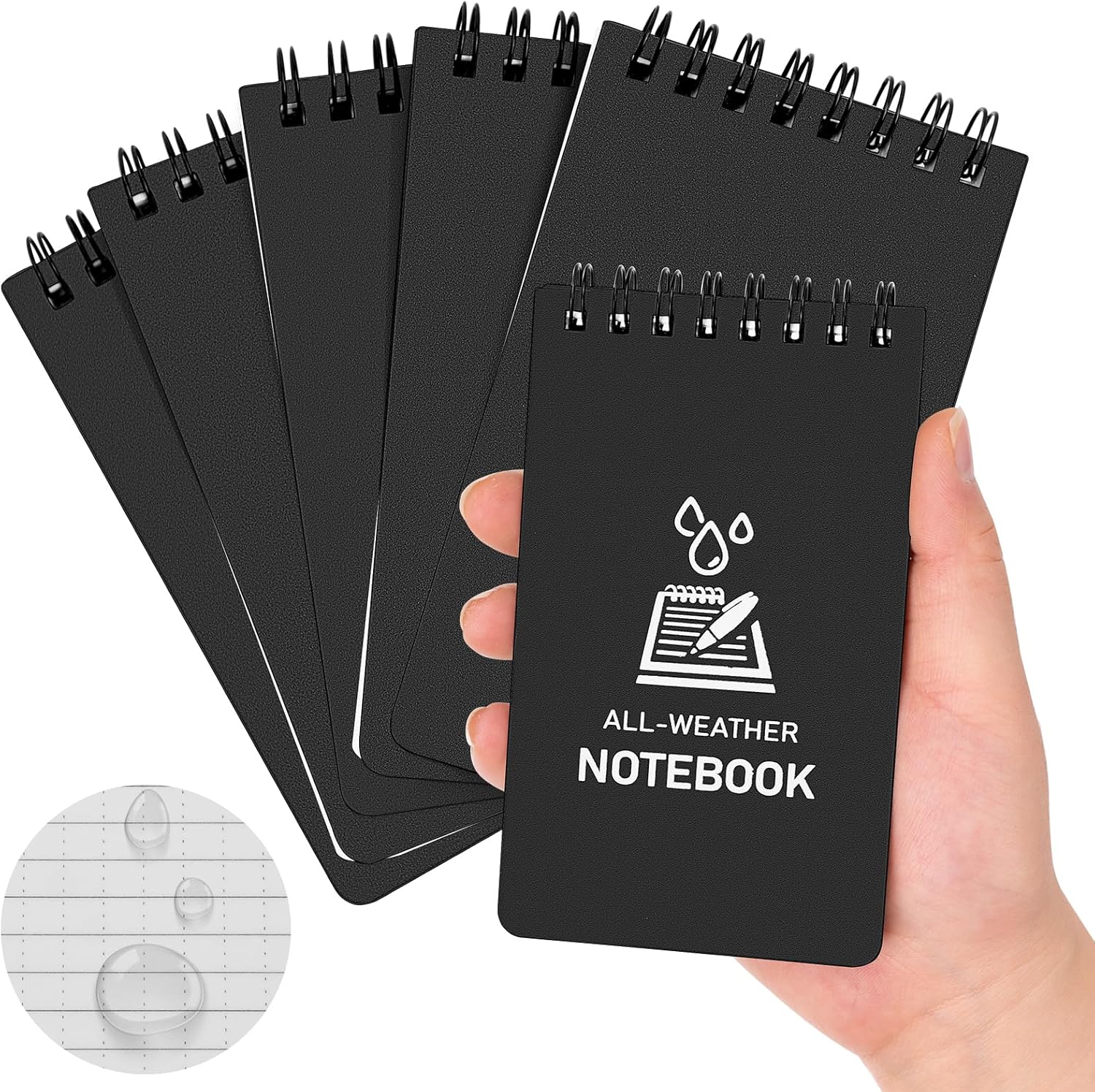 Dynta Waterproof Mini Notepads 6pk - Write Anywhere! – GearMustHave