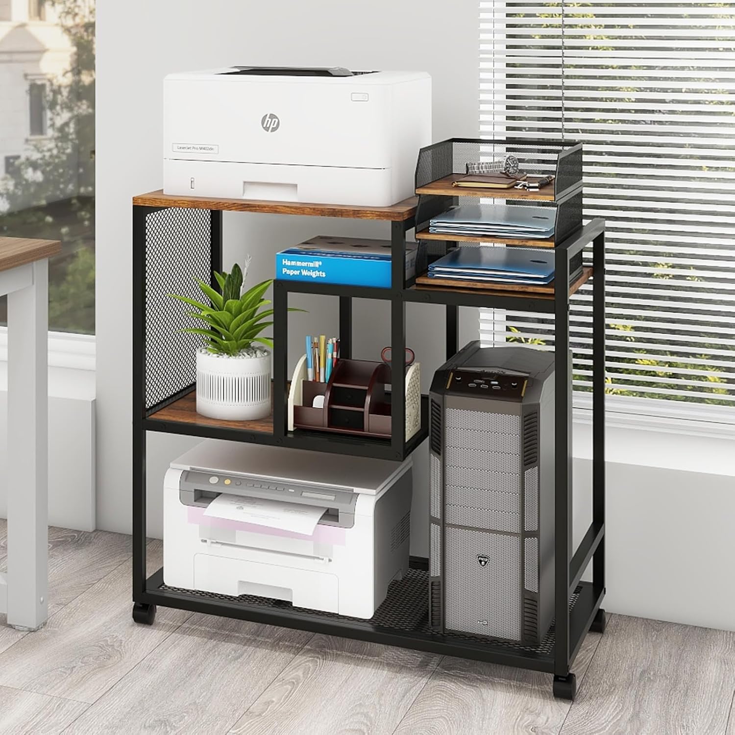 Natwind Mobile Printer Stand - Organize Office Essentials! – GearMustHave