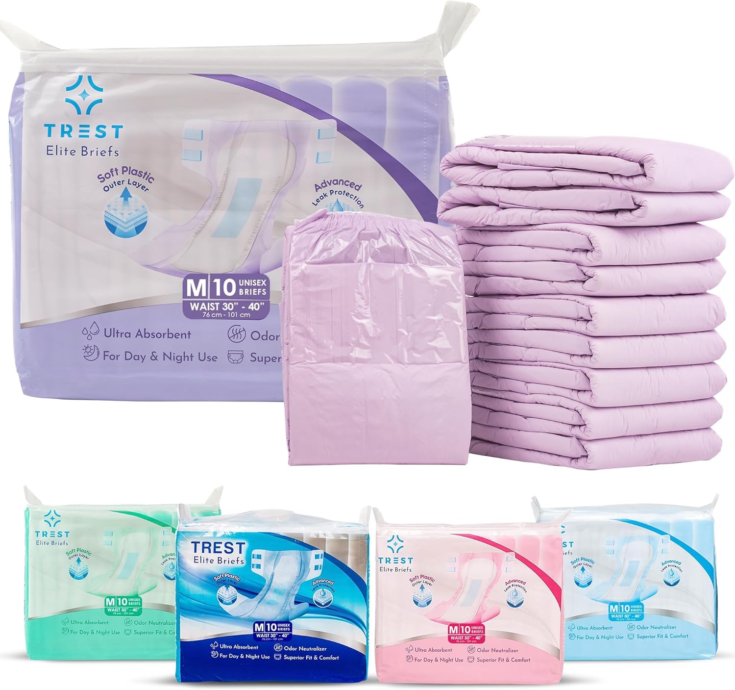 TREST Elite Overnight Incontinence Briefs - Secure Comfort & Superior ...