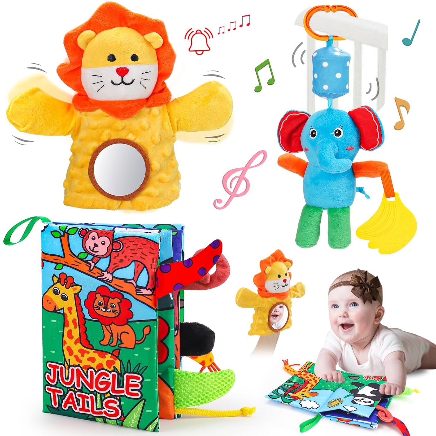 Soft Baby Sensory Books Set - Developmental Toys – GearMustHave