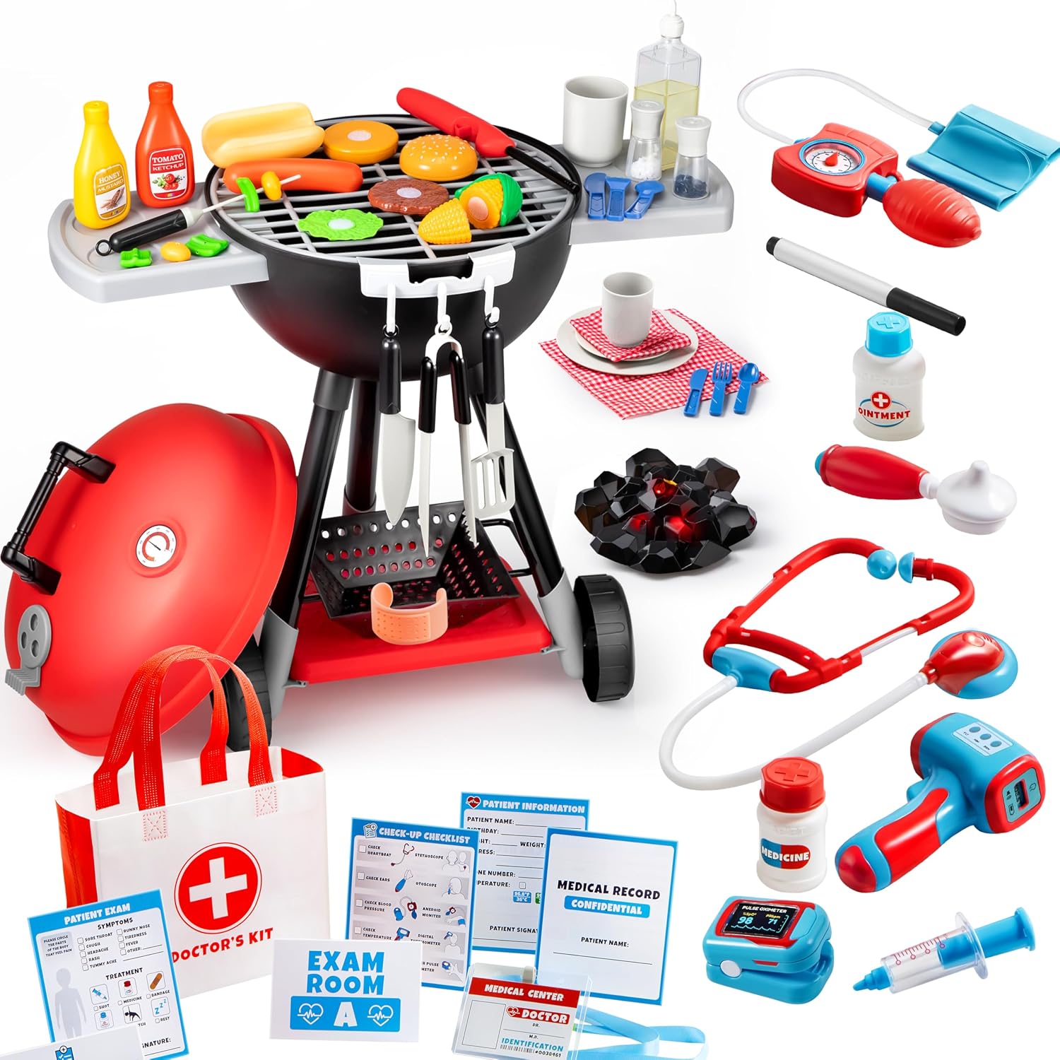 Kids Ultimate Playset: BBQ Grill & Doctor Kit by JOYIN – GearMustHave