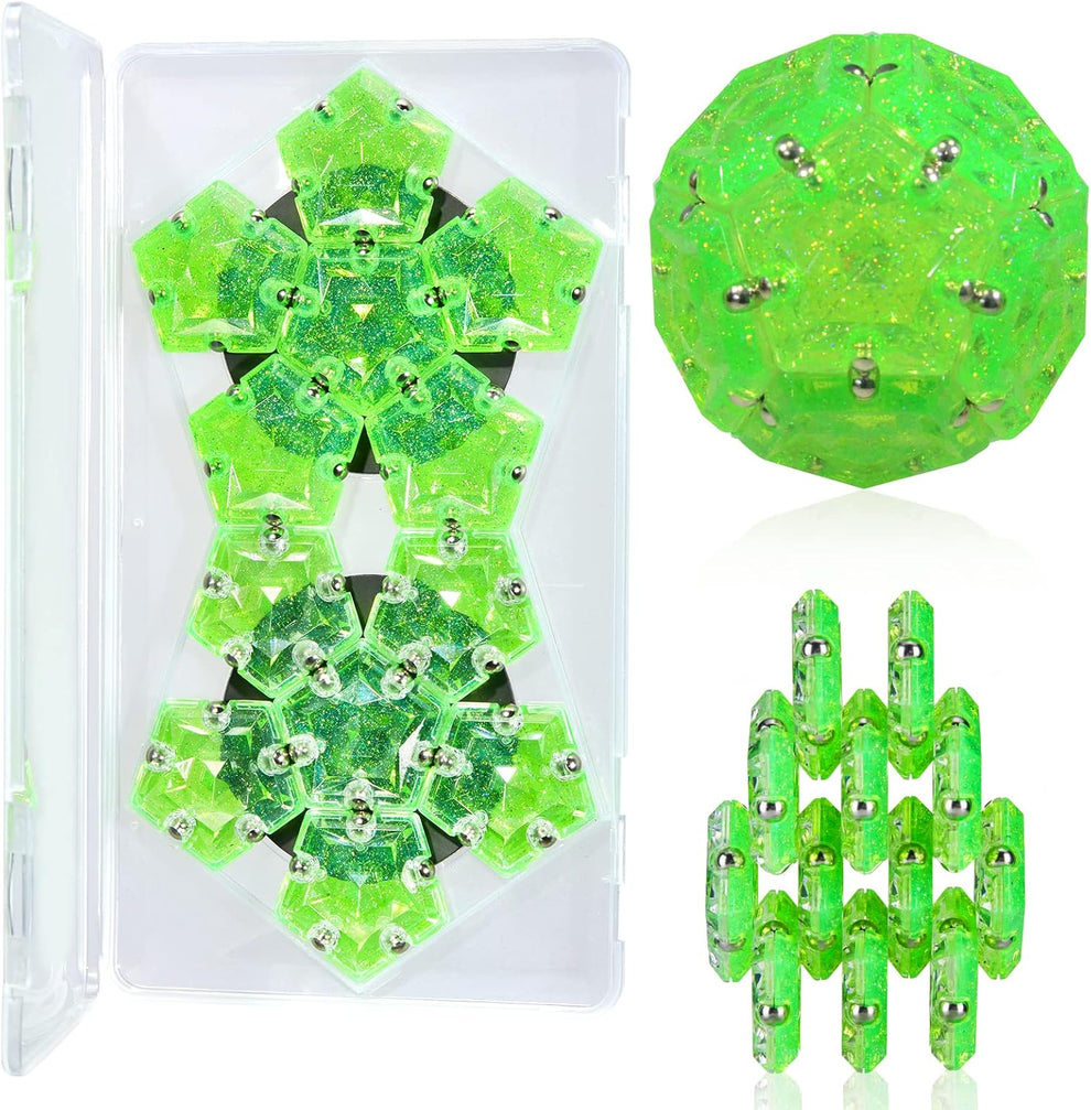 Holographic Green Magnetic Fidgets - Creativity Beyond! – GearMustHave