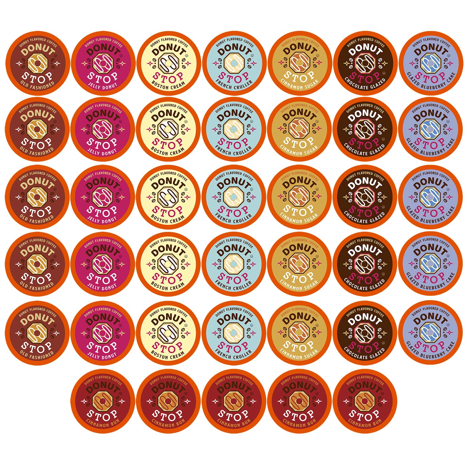 Donut Stop Variety Pack - 40 Donut Flavor Pods – GearMustHave