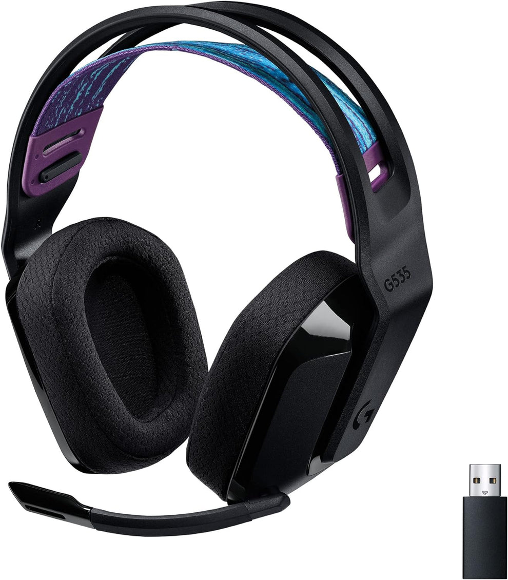Logitech G535 Wireless Gaming Headset - Lightweight On-Ear Stereo ...