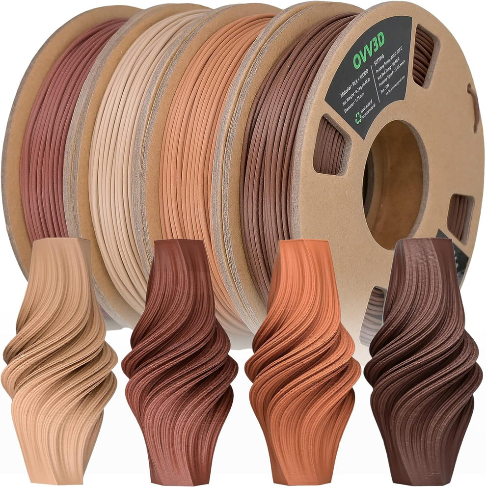 Wood PLA Bundle: 30% Real Fiber, Variety Pack – GearMustHave
