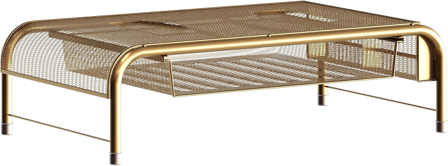 Martha Stewart Gold Mesh Desktop Stand with Organizer – GearMustHave