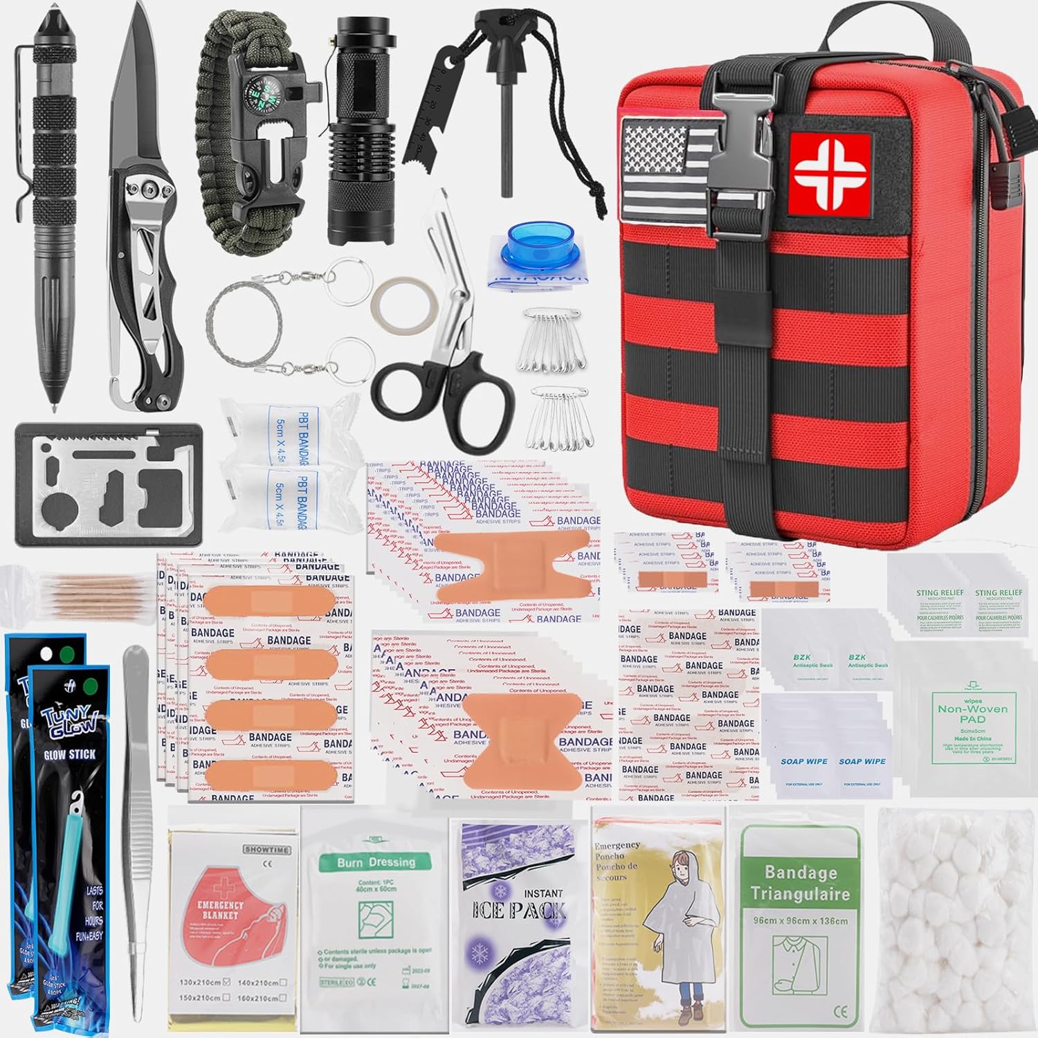 282-Piece Premium First Aid Kit for Bold Adventures – GearMustHave