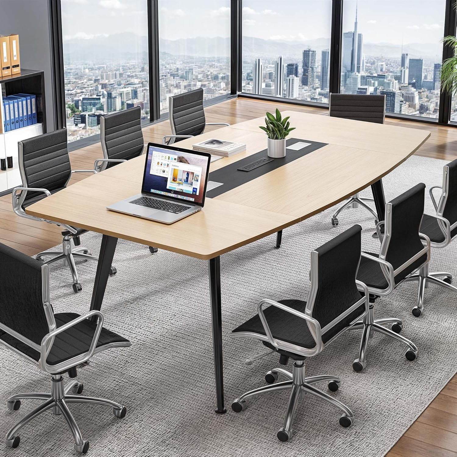 YITAHOME 6FT Conference Table: Power Outlets & Modern Design – GearMustHave
