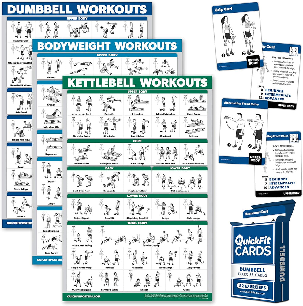 Ultimate Home Gym Set - Workouts Poster + Exercise Cards – GearMustHave