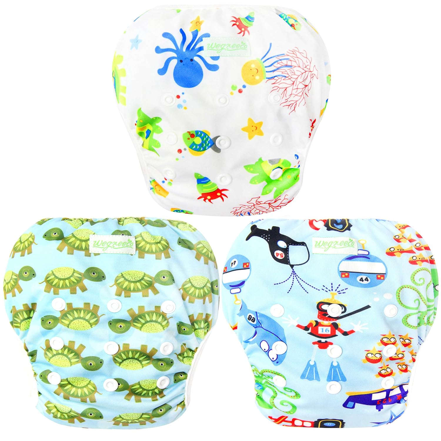 Reusable Adjustable Swim Diaper for Babies & Toddlers - Dive into Fun ...