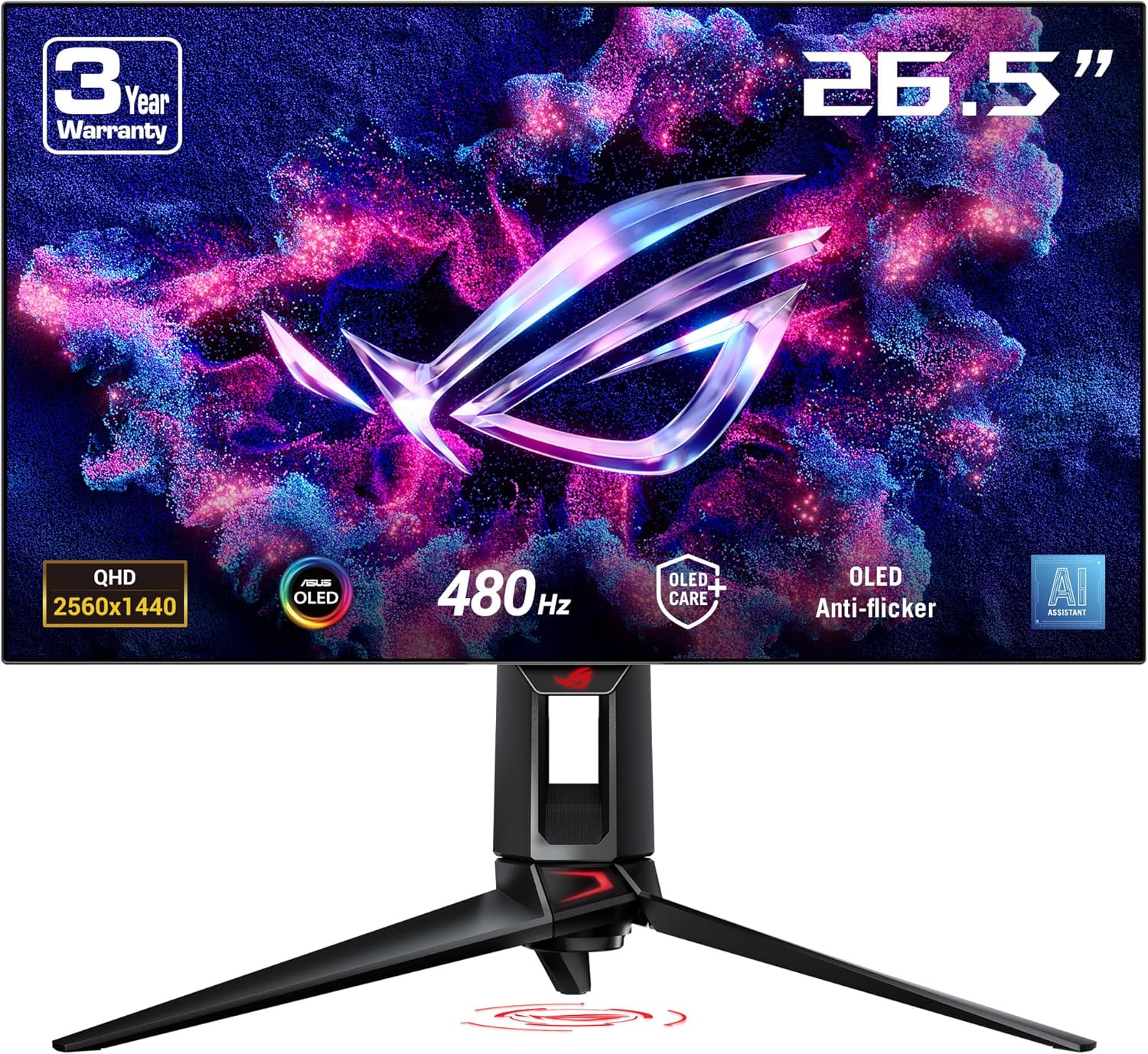 ASUS 27-inch OLED Gaming Monitor: 480Hz Refresh Rate – GearMustHave