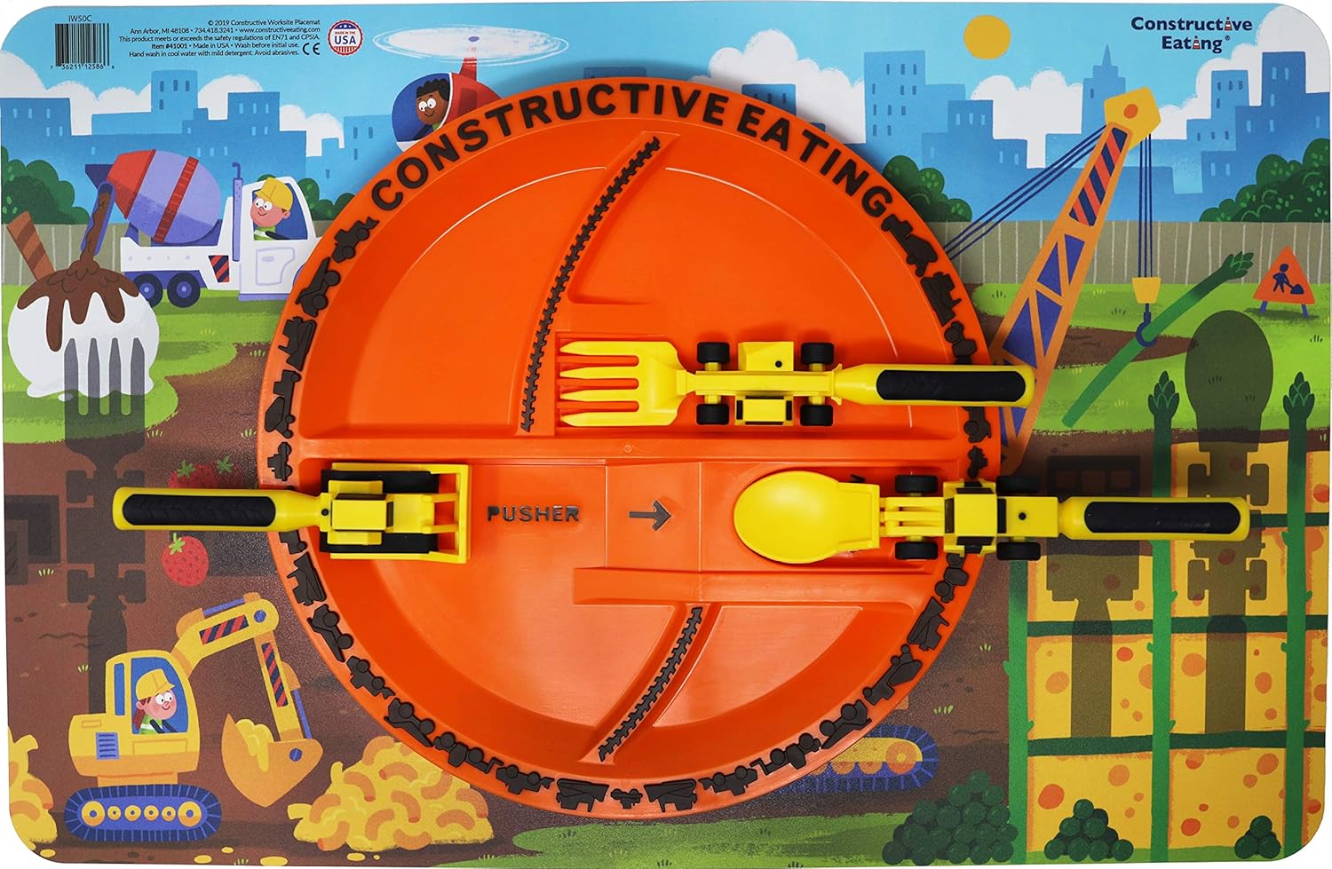 Constructive Eating Set of 3 Construction Utensils for Kids – GearMustHave