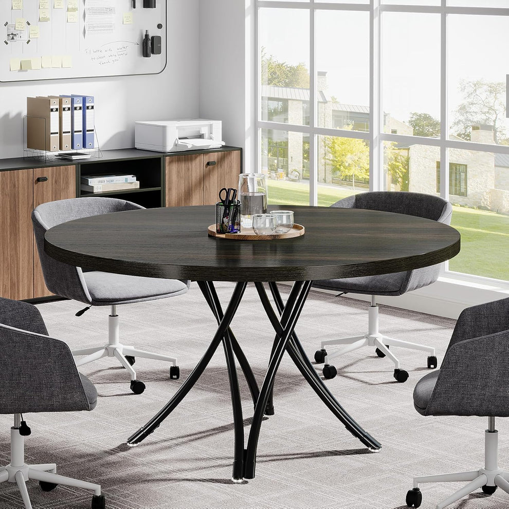 Modern Round Conference Table for Office Meetings – GearMustHave