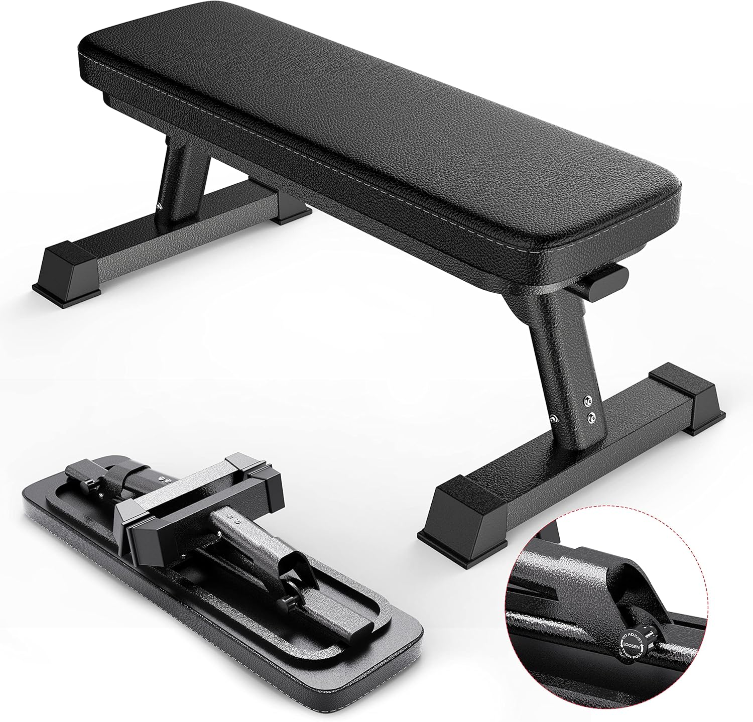 Foldable Flat Bench - Gym Quality & Free Workout Chart! – GearMustHave