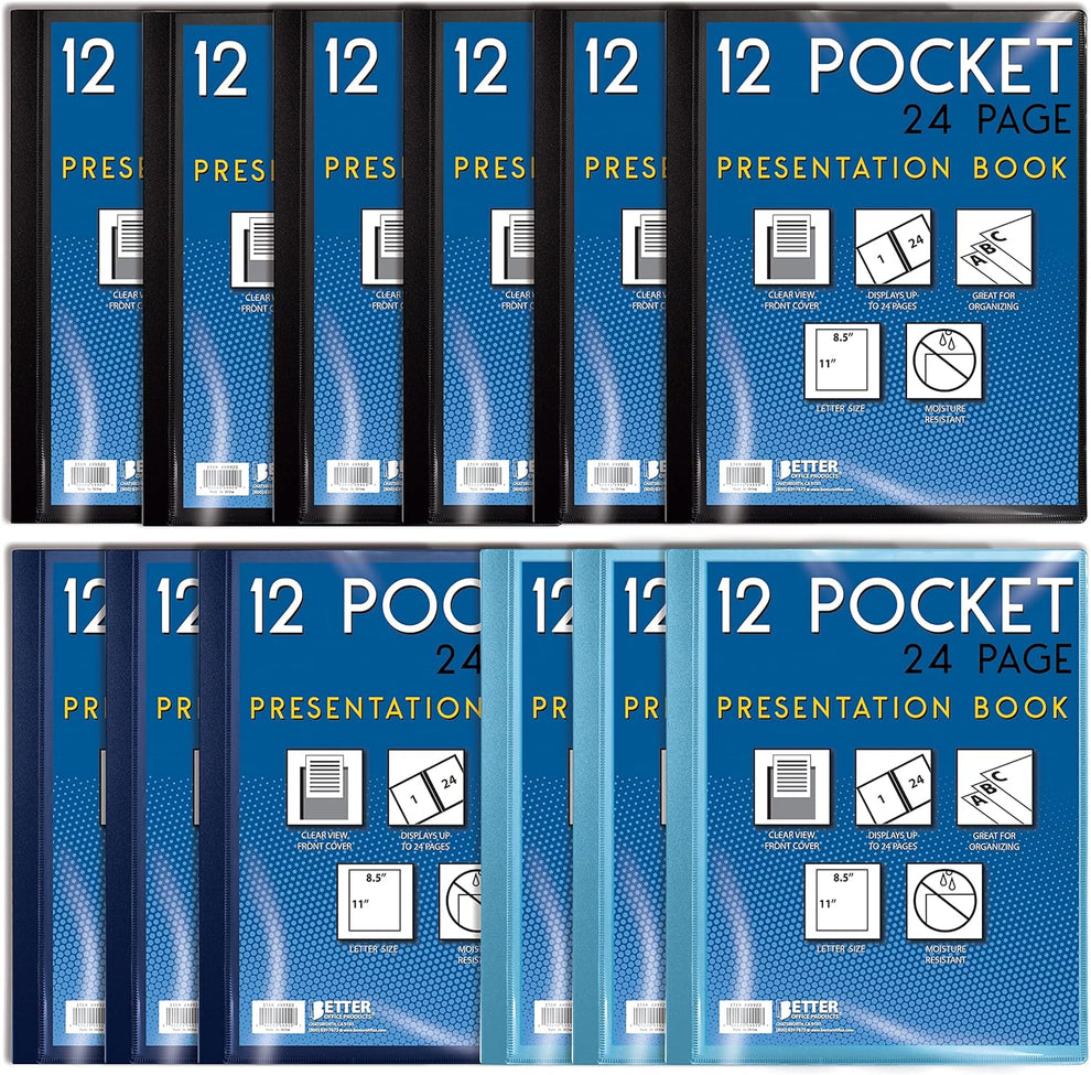 12 pocket poly presentation book - Art portfolio – GearMustHave