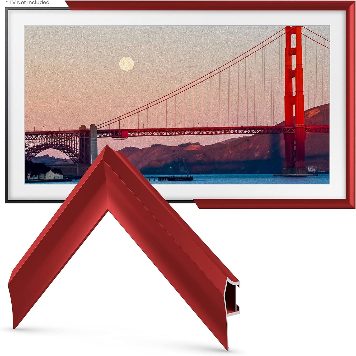 Samsung The Frame TV Candy Red Frame – GearMustHave