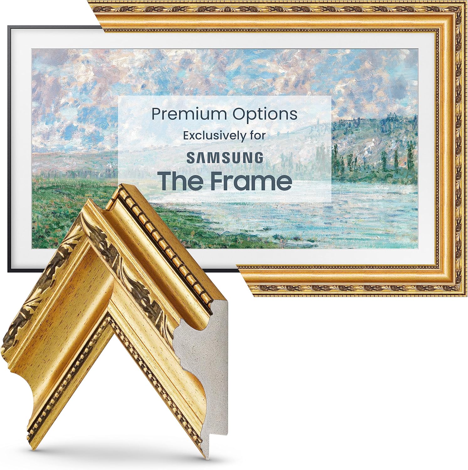 Ornate Gold Smart Frame for Samsung The Frame TV – GearMustHave