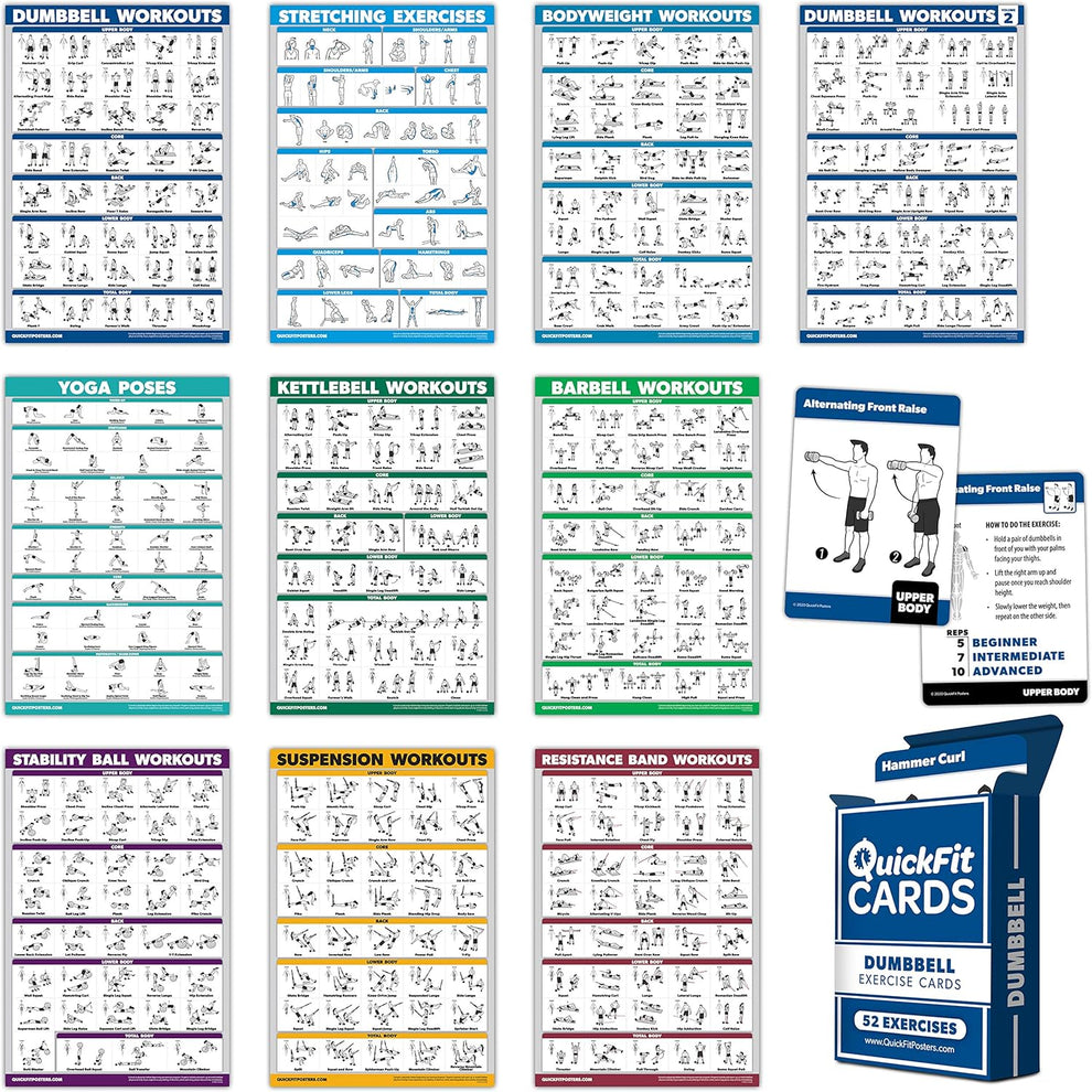 Ultimate Fitness Poster Set - 10 Pack – GearMustHave